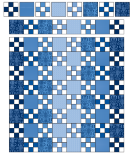 Rhapsody in Blue Quilt Pattern - Easy Crafts patterns