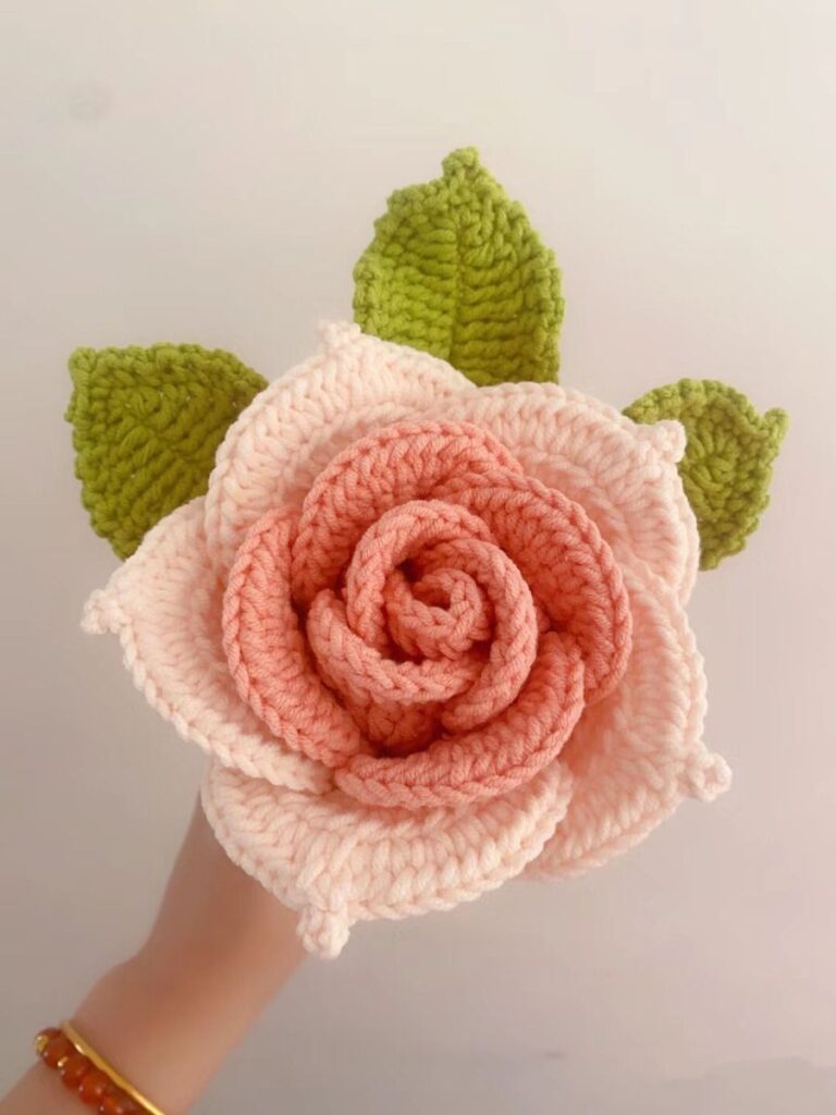 Crochet Rose Free Pattern - Easy Crafts patterns