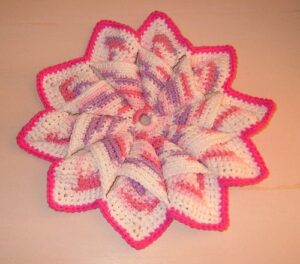 Crochet Flower Hot Pad Free Pattern - Easy Crafts patterns